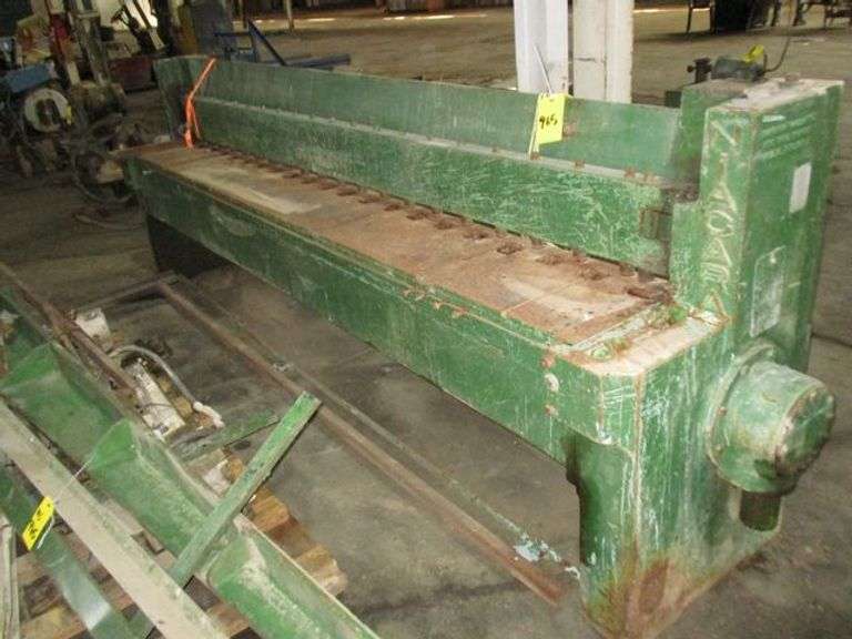 NIAGRA SHEAR 14" X 10' #310 16G. MILD WITH PALLET OF GUIDES AND ...