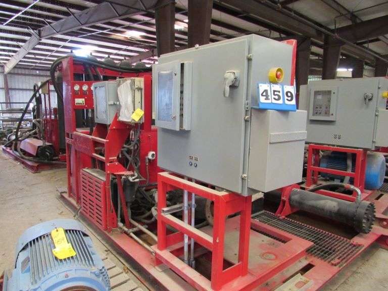 CAMERON PSI INDUSTRIES HYDRAULIC POWER UNIT, SKID MOUNTED, W/100 HP ...