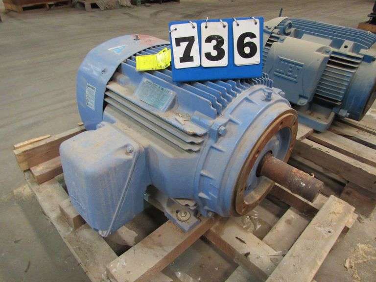 CROWN TRITON ELECTRIC MOTOR, 75 HP, 230/460V, 4-PHASE (CHECKED UNDER ...