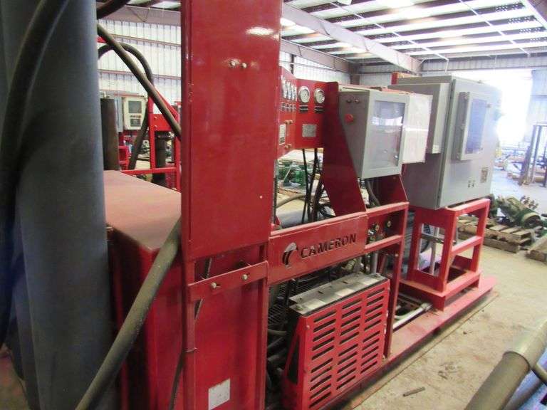 CAMERON PSI INDUSTRIES HYDRAULIC POWER UNIT, SKID MOUNTED, W/75 HP ...
