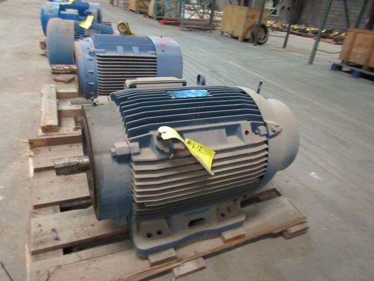 WEG W22 ELECTRIC MOTOR, 100 HP, 230/460V, 3-PHASE (CHECKED UNDER POWER ...