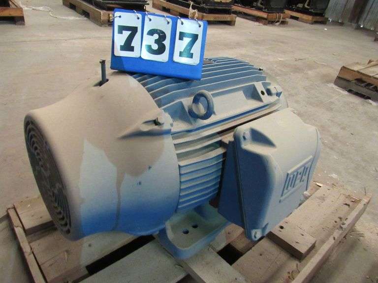 WEG W22 ELECTRIC MOTOR, 100 HP, 230/460V, 3-PHASE (CHECKED UNDER POWER ...