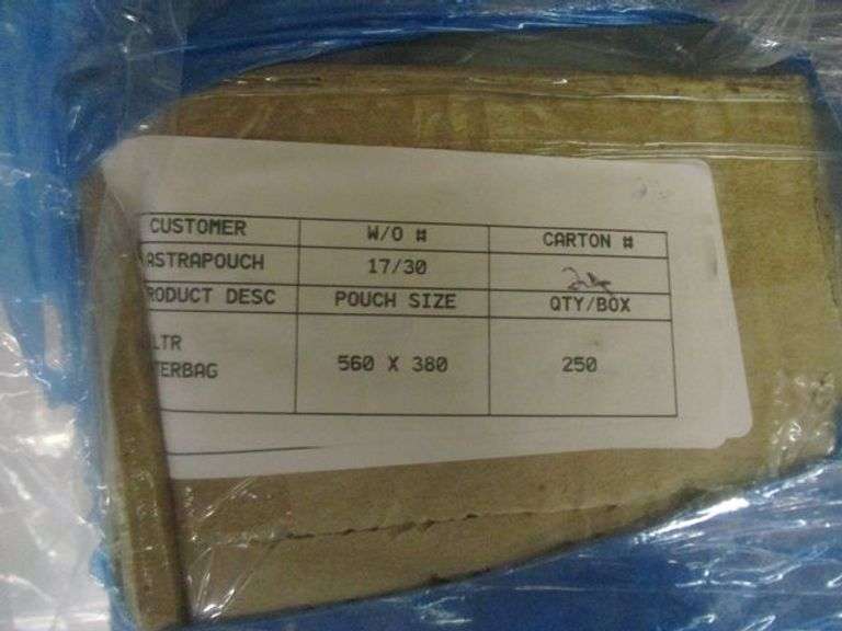 LOT OF APPROX. (46,000) 10 LITER WATER BAGS AS SHOWN ON (17) PALLETS ...