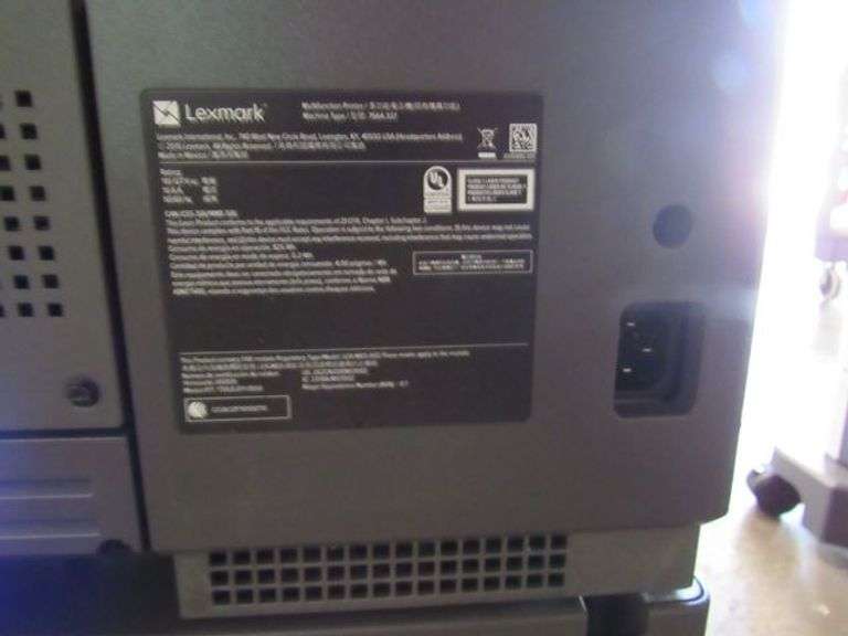 LEXMARK CX825 ALL-IN-ONE COLOR PRINTER, MONO PRINT COUNT 3,986 AND ...