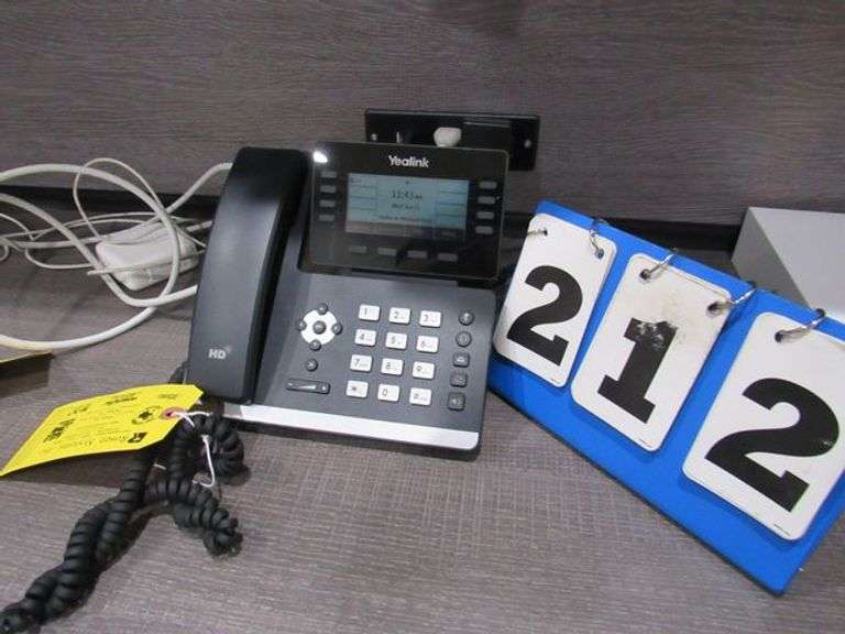 (5) TELEPHONES YEALINK SIP-T53W, LOCATED THROUGHOUT OFFICE AREA - Rosen Systems