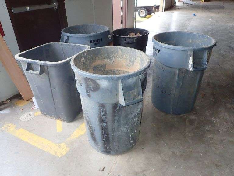 (18) TRASH BINS ASSORTED STYLES / SIZES - Rosen Systems