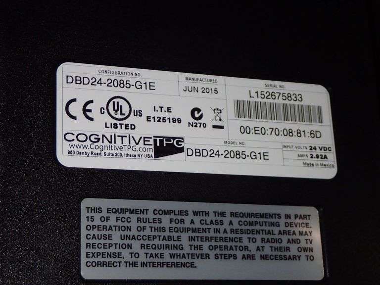(2) COGNITIVE TPG LABEL PRINTERS W/ LABELS - Rosen Systems