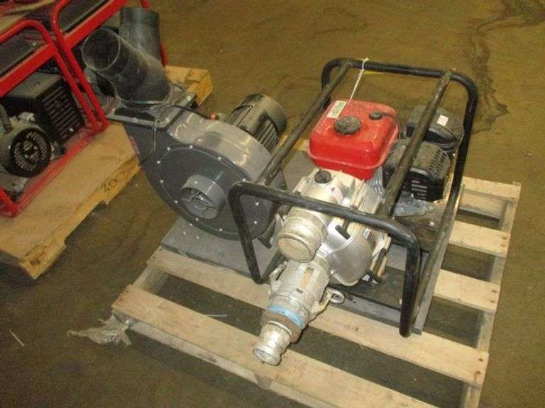 APPROX. 2" X 3" WATER PUMP WITH PREDATOR ENGINE/FAN ON PALLET AS SHOWN ...