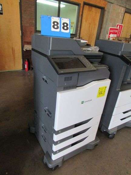 LEXMARK CX825 ALL-IN-ONE COLOR PRINTER, MONO PRINT COUNT 3,986 AND ...