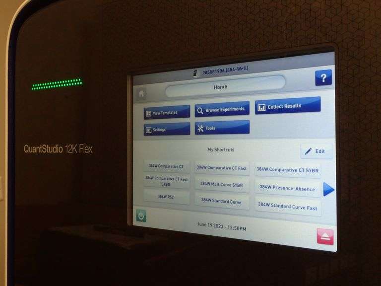 APPLIED BIOSYSTEMS QUANTSTUDIO 12K FLEX PCR SYSTEM W/ ACCUFILL SYSTEM ...