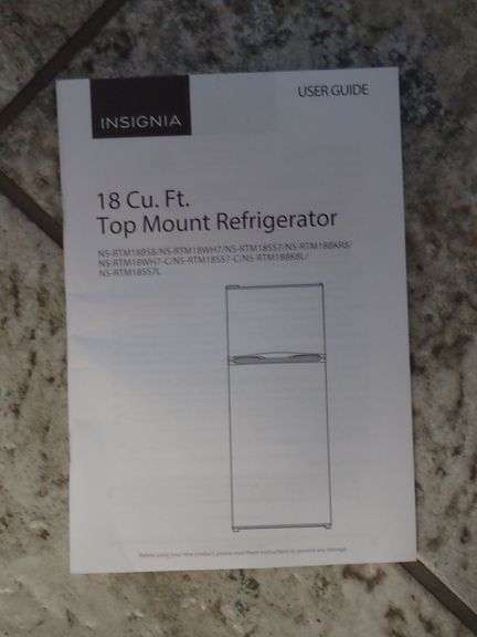 INSIGNIA STAINLESS STEEL REFRIGERATOR MODEL NS-RTM18SS7 - Rosen Systems