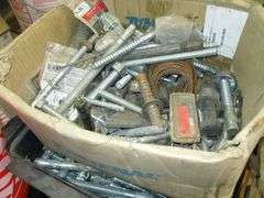 (1) PALLET, ASSORTED FASTENERS INCLUDING NUTS, BOLTS, ANCHORS AND MORE ...