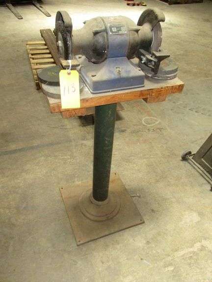 CRAFTSMAN 1/3 HP DOUBLE W125 BENCH GRINDER, ON METAL STAND, 120-V ...
