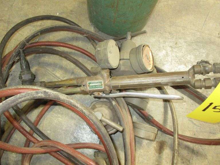 CUTTING TORCH, HOSES, REGULATORS AND CYLINDER AS SHOWN - Rosen Systems