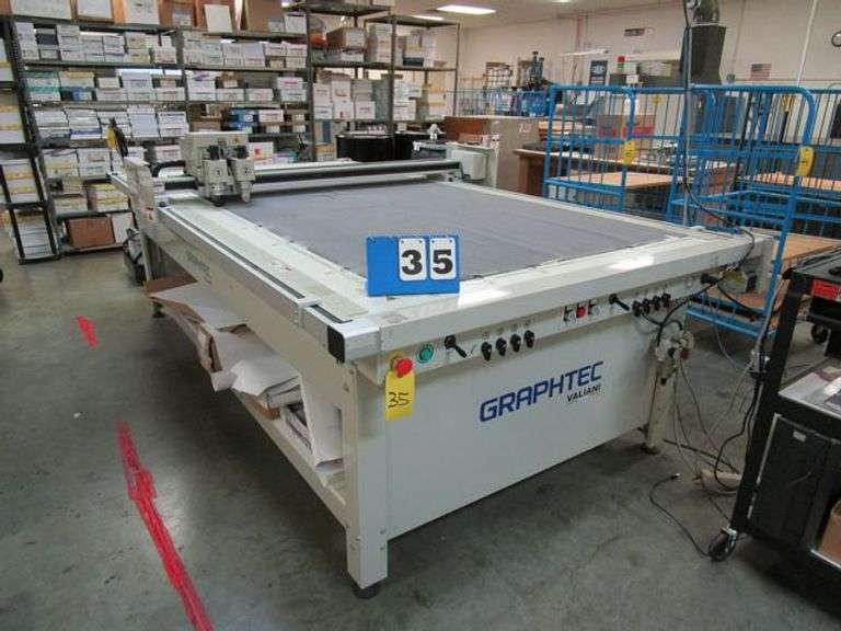 VALIANI GRAPHTEC FLATBED CUTTER/PLOTTER SERIES OPTIMA V, MDL 250, S/N ...