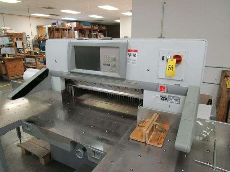 POLAR MOHR CUTTER 36" MDL 92XT, S/N 7711129, PROGRAMMABLE WITH AIRLIFT ...