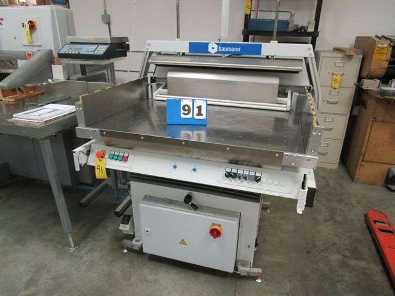 BAUMANN PAPER JOGGER MDL BSB3L, S/N 212849, MFG 2015, WITH STAINLESS ...