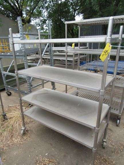4-TIER PORTABLE RACK, APPROX. 64" X 48" X 22" - Rosen Systems