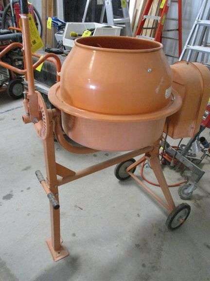 CENTRAL MACHINERY CEMENT MIXER 3-1/2 CUBIC FEET CAPACITY, 120-VOLT ...