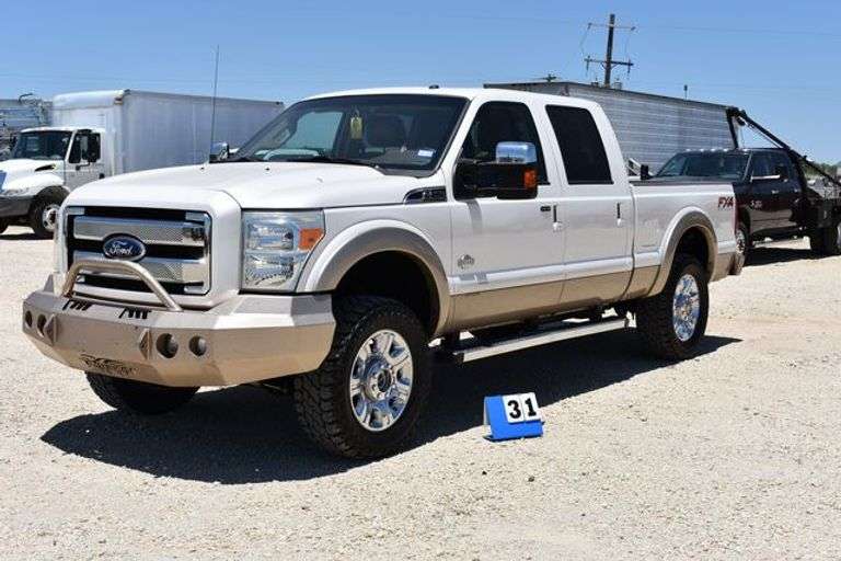 2012 FORD F250 LARIAT SUPER DUTY KING RANCH, 6.7L POWER STROKE TURBO DIESEL, VIN ...