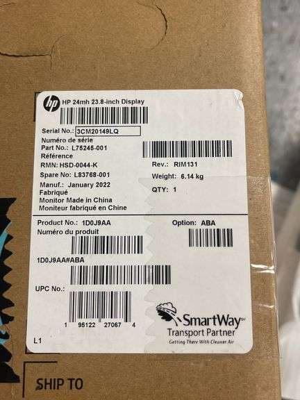 HP 24" MONITOR MODEL HSD-0044-K WITH BOX - Rosen Systems