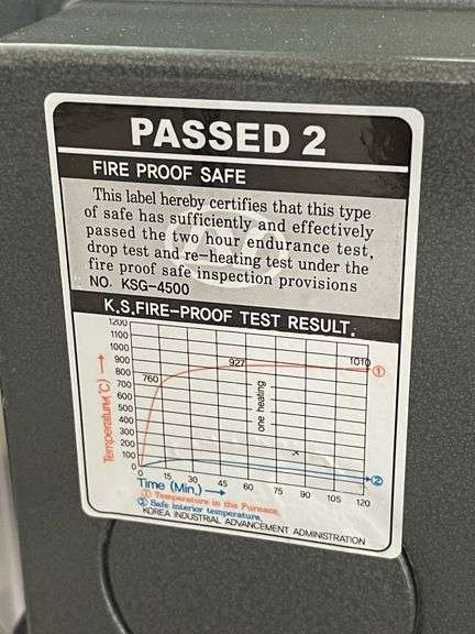 HOLLON FIRE PROOF SAFE MODEL HS-310E - Rosen Systems