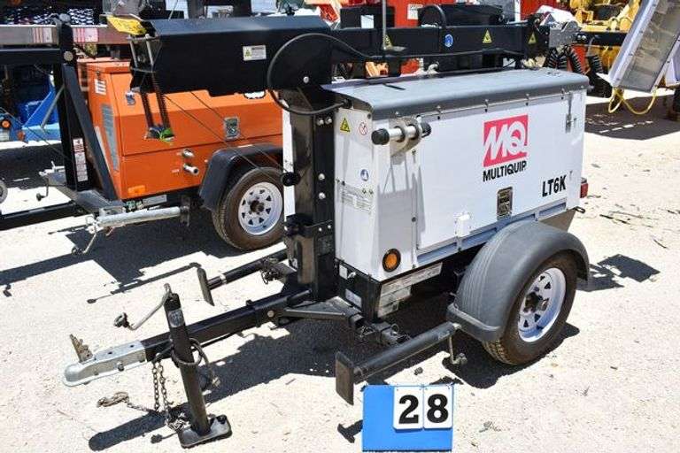 MULTIQUIP LT6K LIGHT TOWER, KOHLER DIESEL ENGINE, 2" BALL REQUIRED ...