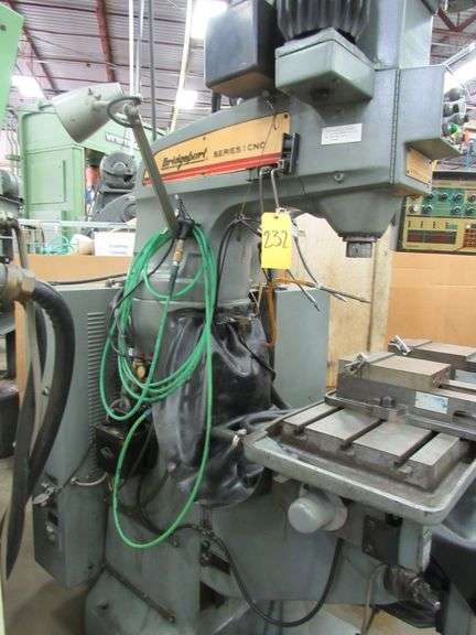 BRIDGEPORT SERIES I CNC MILL, TABLE 12.5" X 34" WITH BRIDGEPORT TEXTRON ...