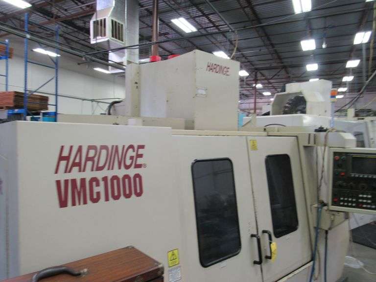 HARDINGE CNC VERTICAL MACHINE CENTER MDL. VMC1000, S/N MM-222, 4TH AXIS ...