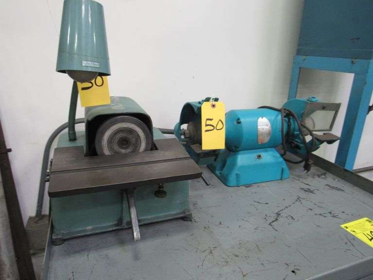 LOT, (1) WISSOTA MDL. E79S, DUAL BENCH GRINDER 115V & (1) COLD GRIND ...