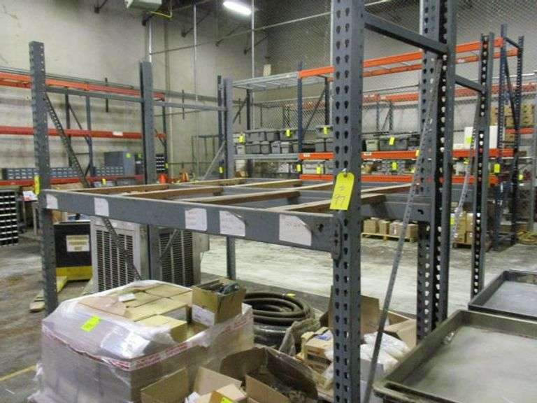 EMPTY PALLET RACK, APPROX. 42" X 8' X 8' HIGH, (sold 2x the money ...