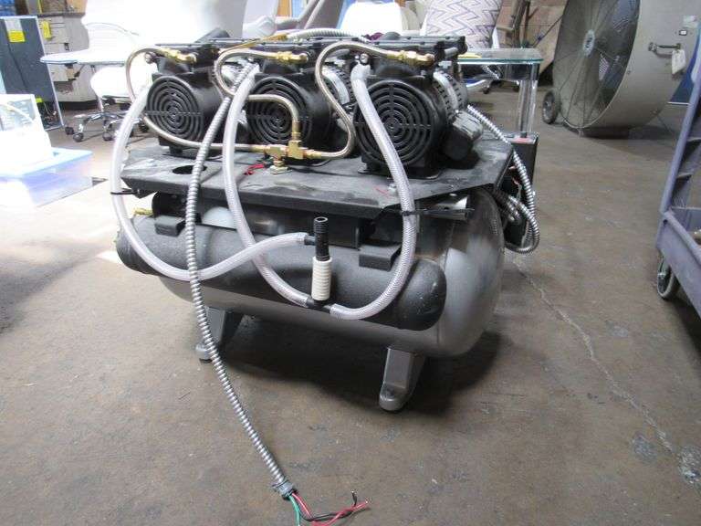 AIR COMPRESSOR, MIDMARK MDL P32, S/N V1847060, (3) GAST MOTORS - Rosen ...