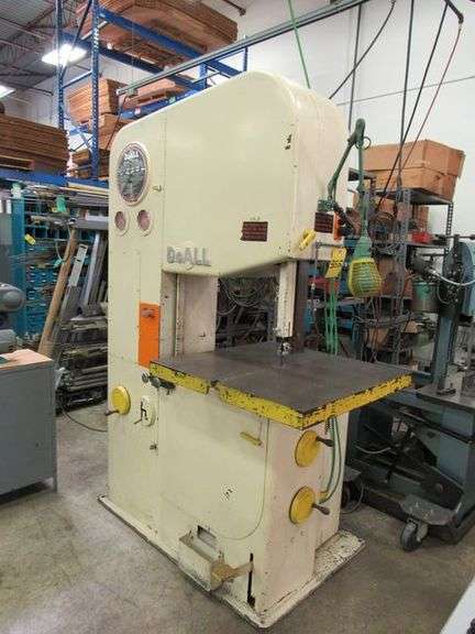 DOALL VERTICAL BANDSAW MDL. 2613-2, S/N 127-68290, 440V, 60 HZ, 3-PHASE ...