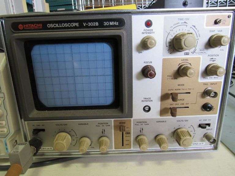 LOT, (1) HITACHI OSCILLOSCOPE V-302B 30MHZ, (1) RIGOL DS1074Z OSCILLOSCOPE ULTRA VISION AND (1 ...