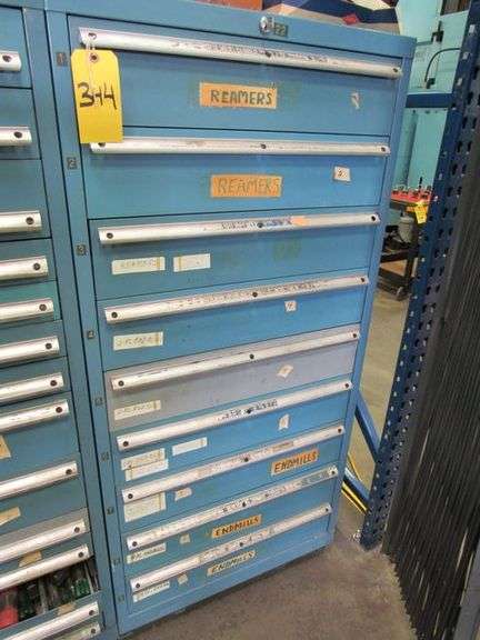 LISTA VIDMAR 9-DRAWER HEAVY DUTY TOOL CABINET W//CONTENTS, LARGE ...