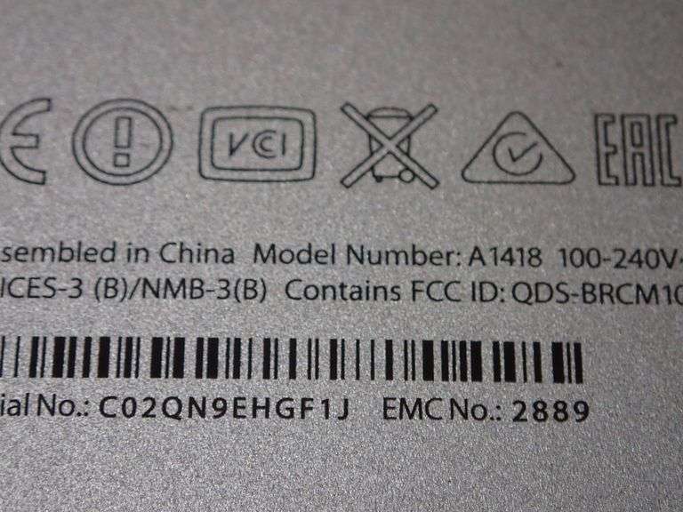 APPLE IMAC ALL IN ONE COMPUTER MODEL A1418 w/ WIRELESS KEYBOARD AND ...