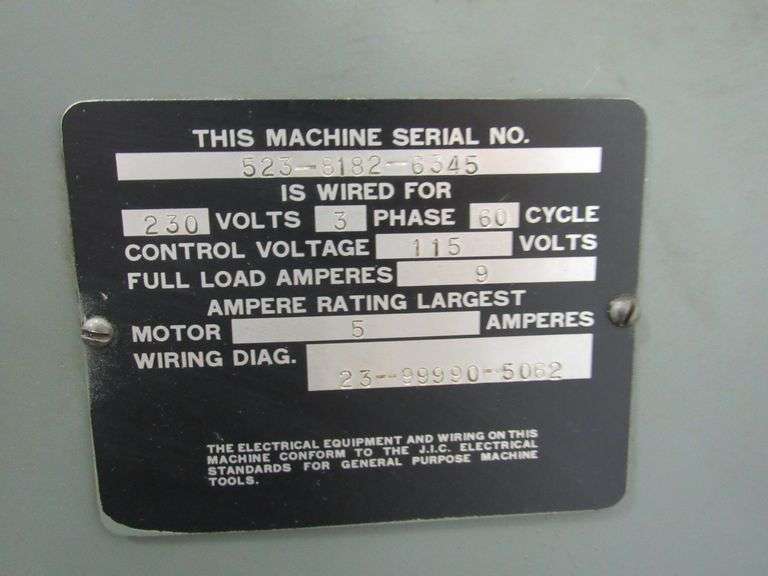 BROWN & SHARP 818 MICROMASTER SURFACE GRINDER, S/N 523-8182-6345, 230V ...