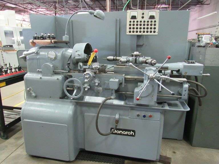 MONARCH LATHE 10X22 MDL. EE, S/N 47688-BT, 12-1/2" SWING, W/HYDRAULIC ...