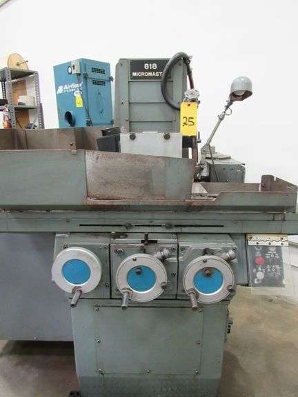 BROWN & SHARP 818 MICROMASTER SURFACE GRINDER, S/N 523-8182-6345, 230V ...