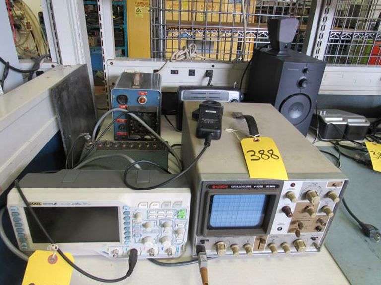 LOT, (1) HITACHI OSCILLOSCOPE V-302B 30MHZ, (1) RIGOL DS1074Z OSCILLOSCOPE ULTRA VISION AND (1 ...