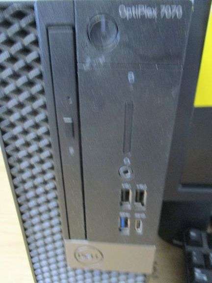 DELL OPTIPLEX 7070 COMPUTER WITH MONITOR, KEYBOARD, MOUSE AND SPEAKER ...