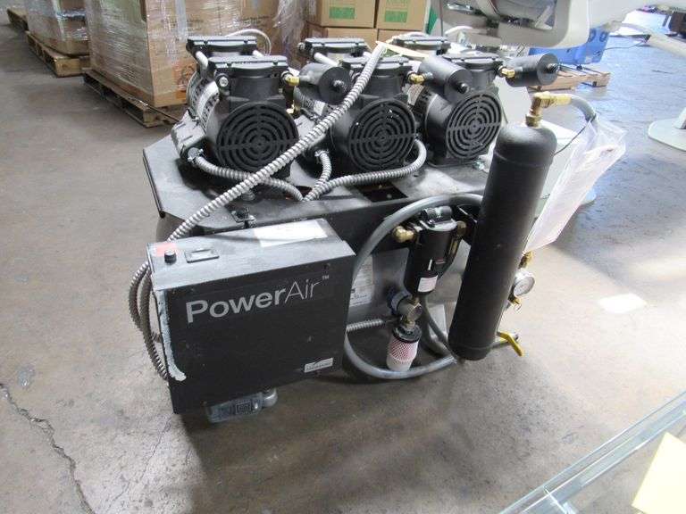 AIR COMPRESSOR, MIDMARK MDL P32, S/N V1847060, (3) GAST MOTORS - Rosen ...