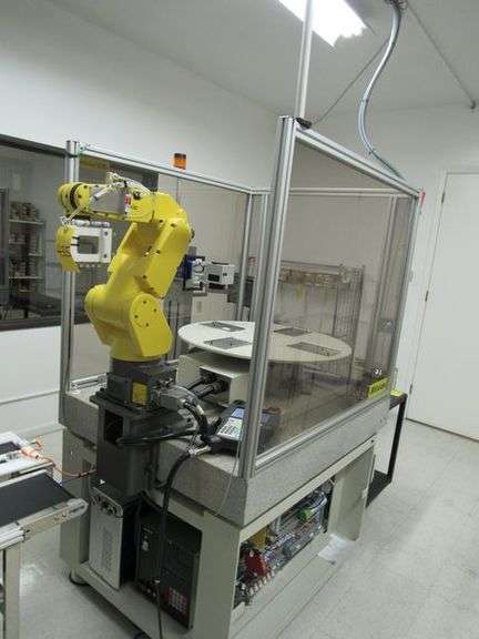 IRVISION ROBOTIC INSPECTION SYSTEM WITH FANUC ROBOT LR MATE 200IC WITH ...