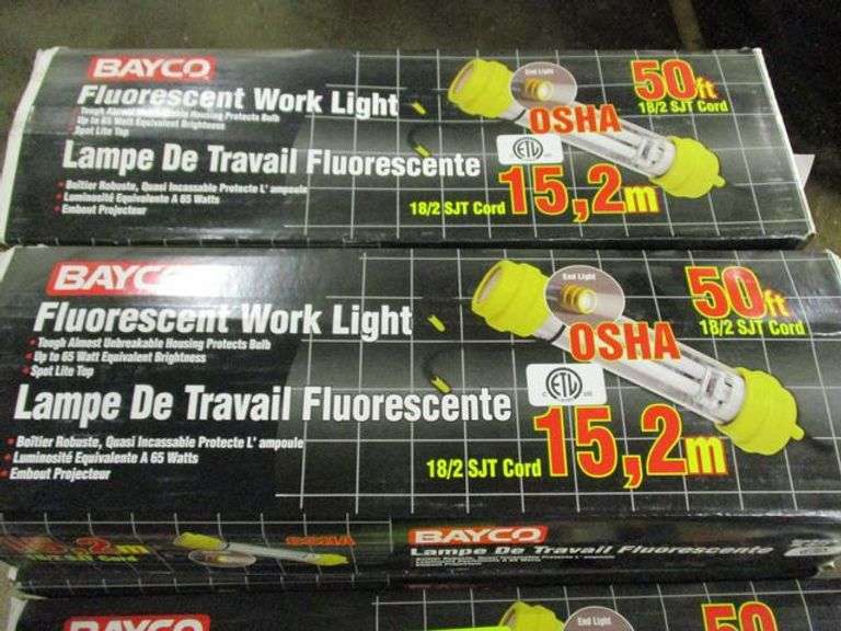 BAYCO FLUORESCENT WORK LIGHTS #SL-677 (sold 5x the money) - Rosen Systems