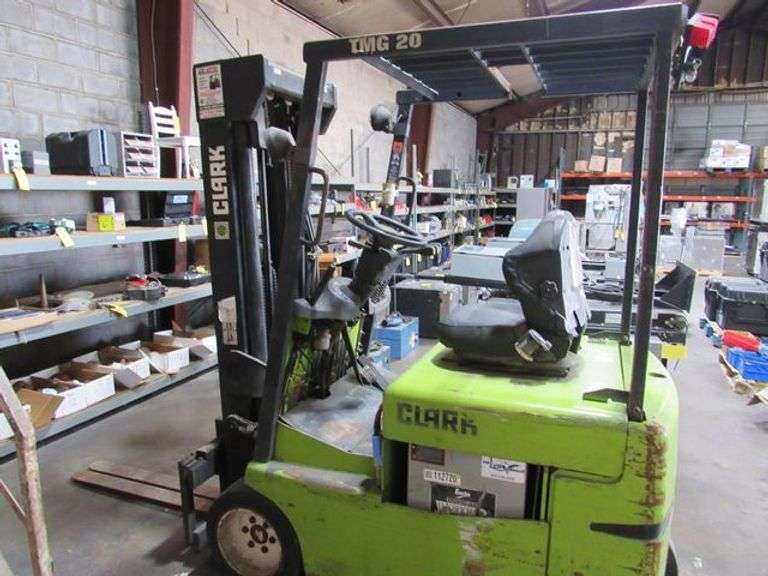 ELECTRIC FORKLIFT, CLARK MDL TMG20, 188" LIFT HEIGHT, 3, - Rosen Systems