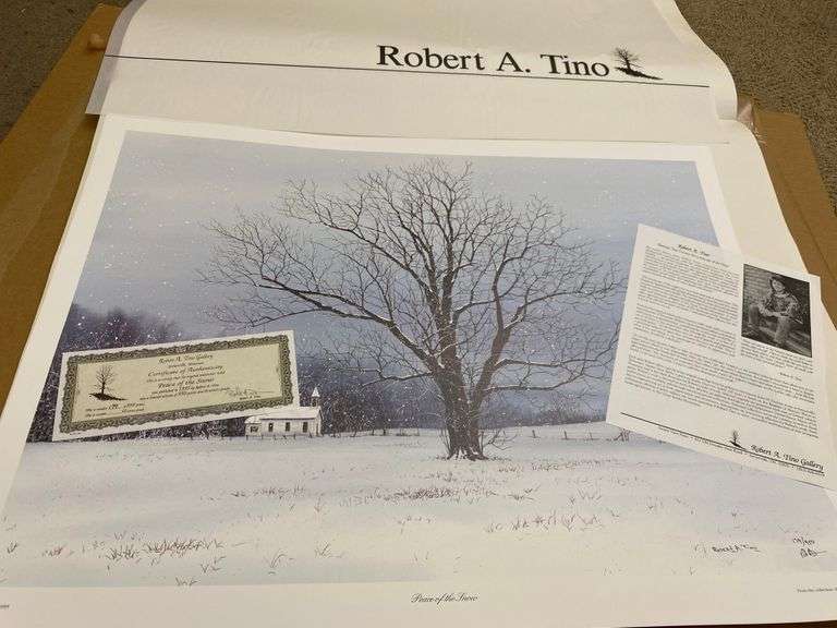 Robert Tino Limited Edition and Signed Unframed Print - reSettled Life
