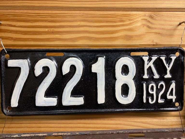 Vintage KY 1924 License Plate - reSettled Life