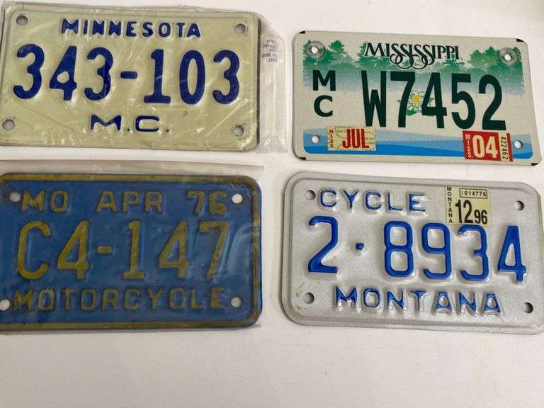 Motorcycle License Plates - reSettled Life