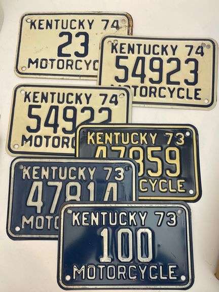 Variety of Kentucky Motorcycle Plates - reSettled Life