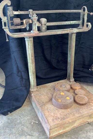 Antique Howe Platform Scale - reSettled Life